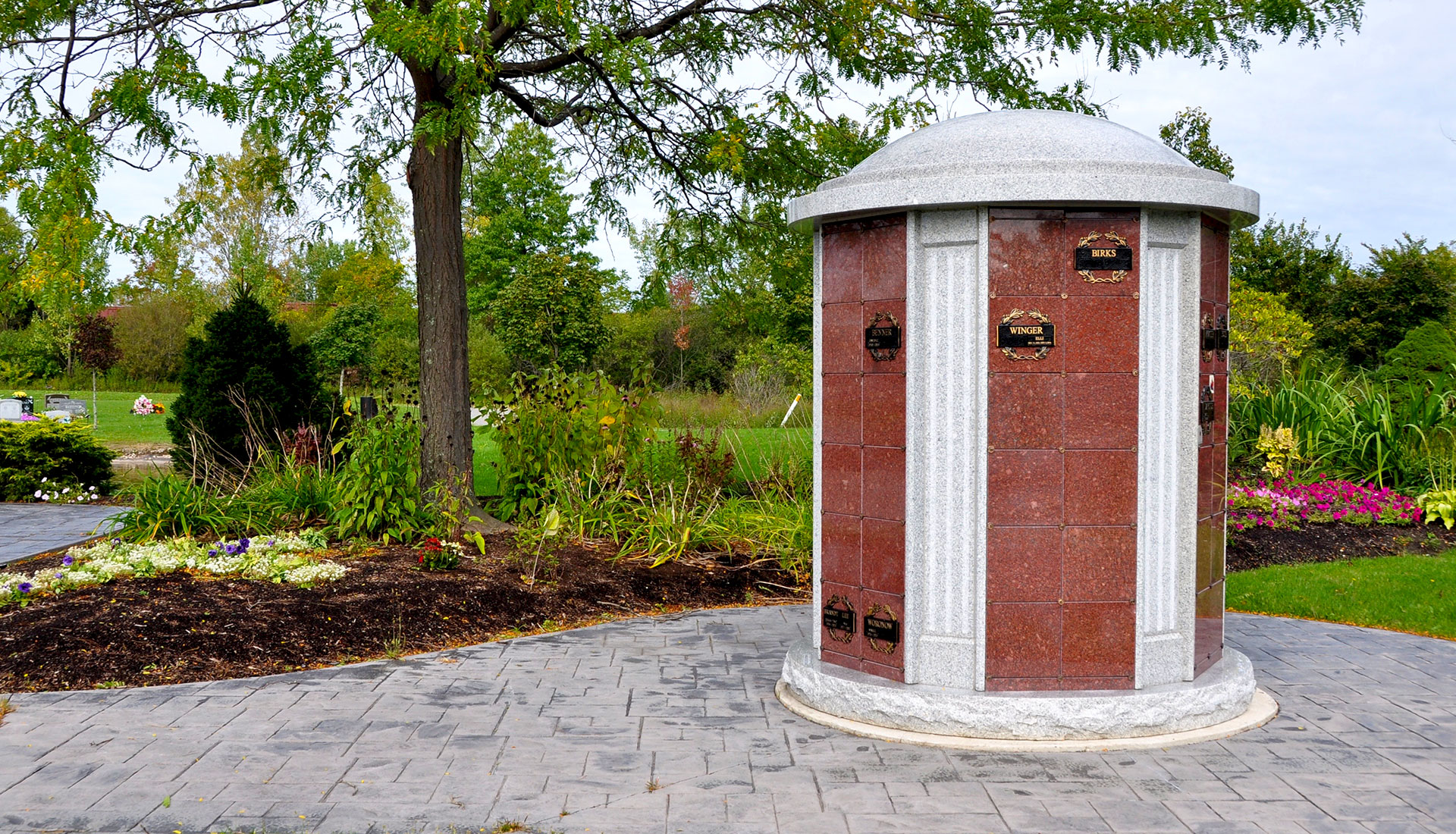 The Estate Memorial Unique Round & Elegant Columbarium's