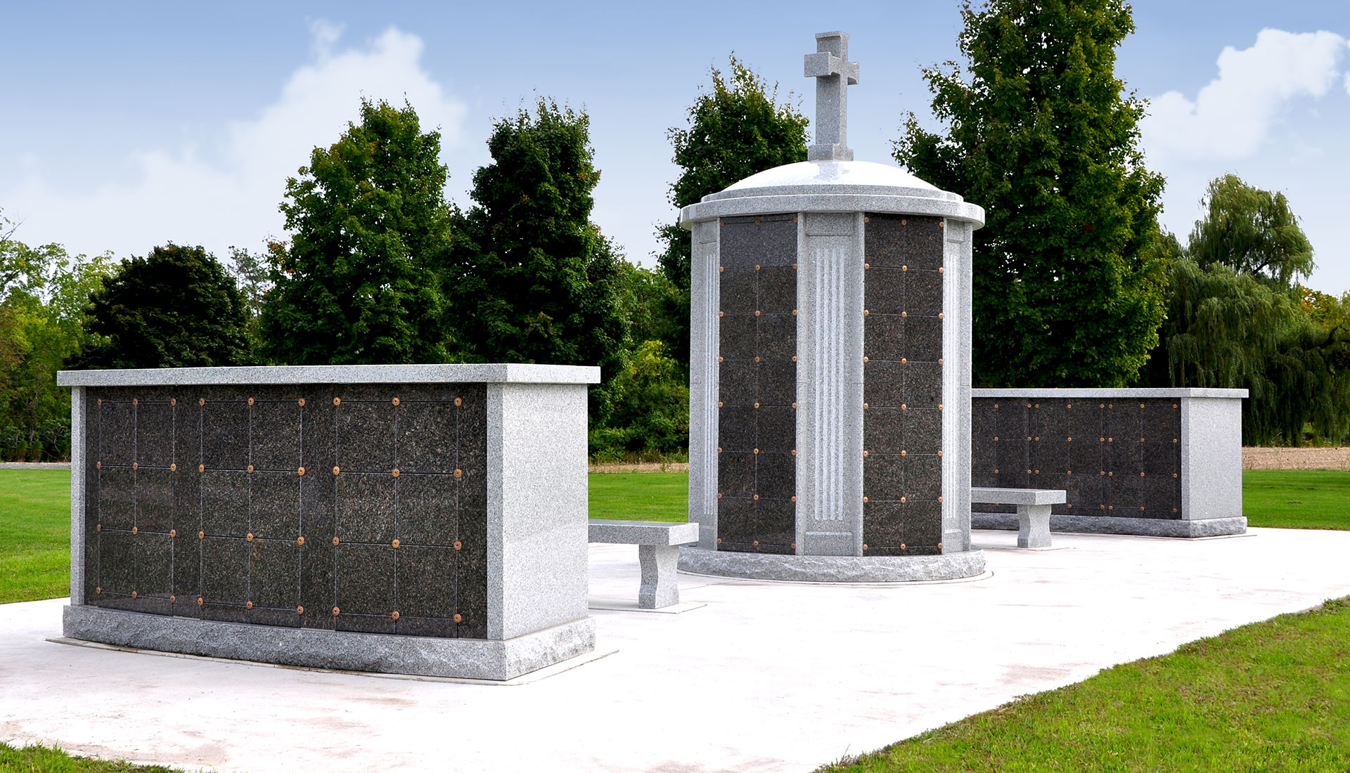 Round Columbariums | The Estate Memorial Monument