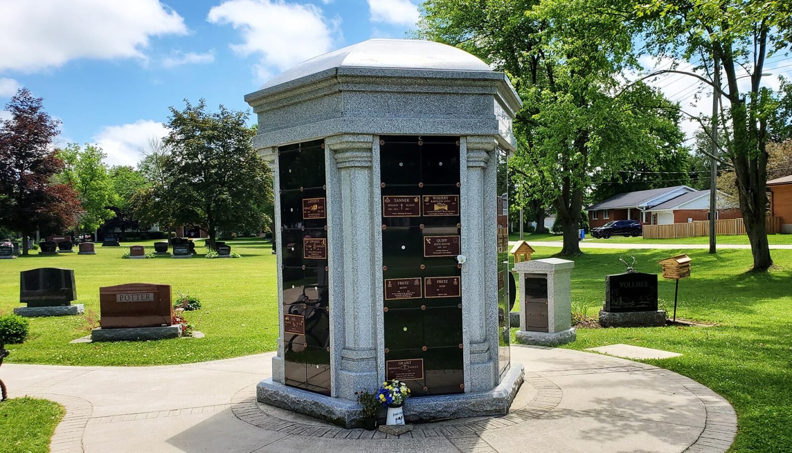 Round Columbariums | The Estate Memorial Monument
