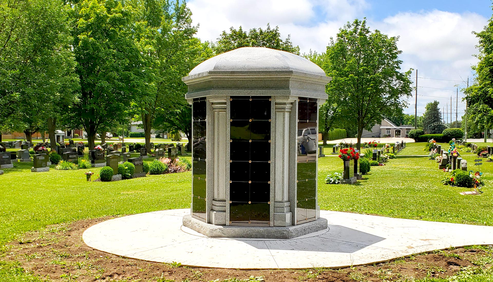 Round Columbariums | The Estate Memorial Monument